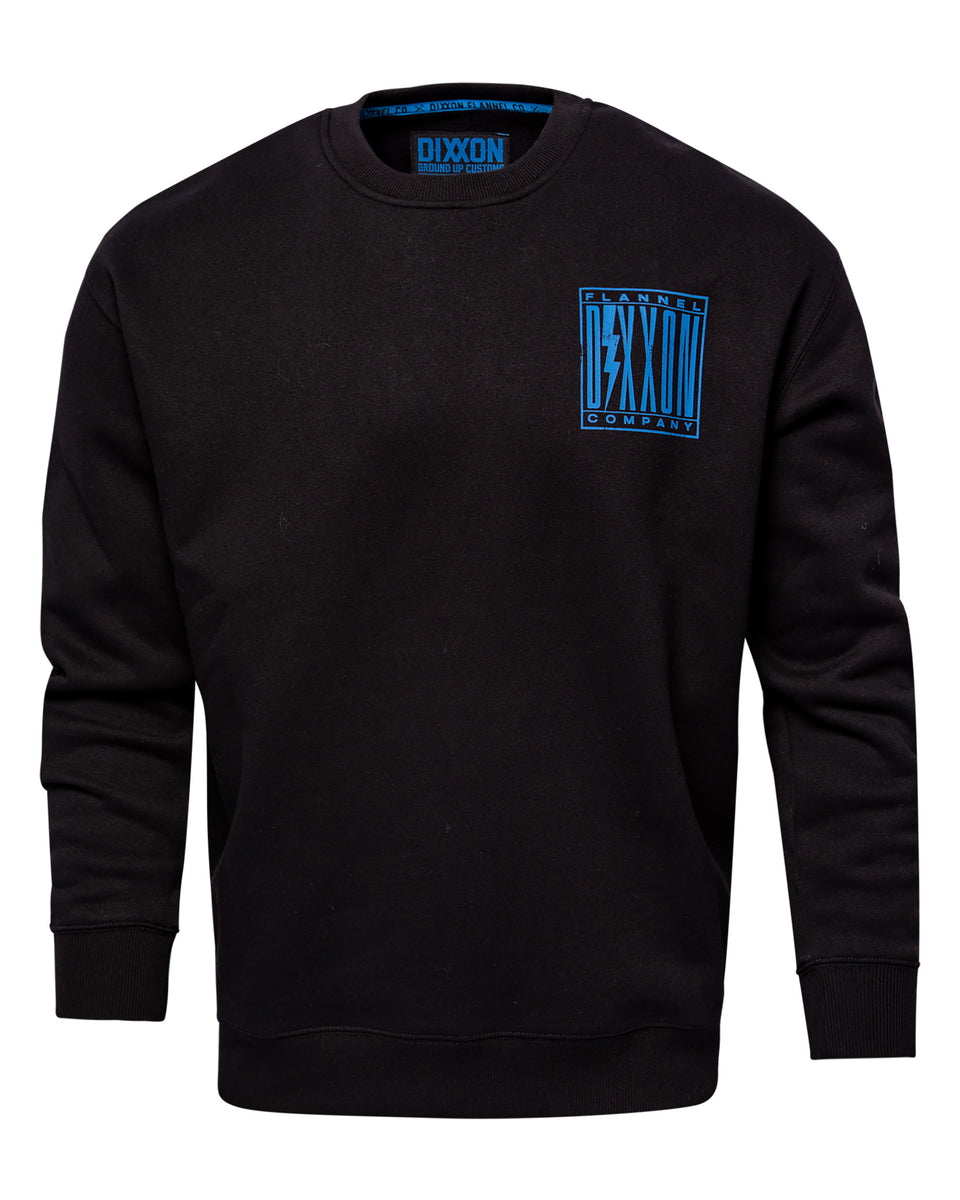 BLUE CHARGED CREWNECK BLACK - MENS – Dixxon Canada