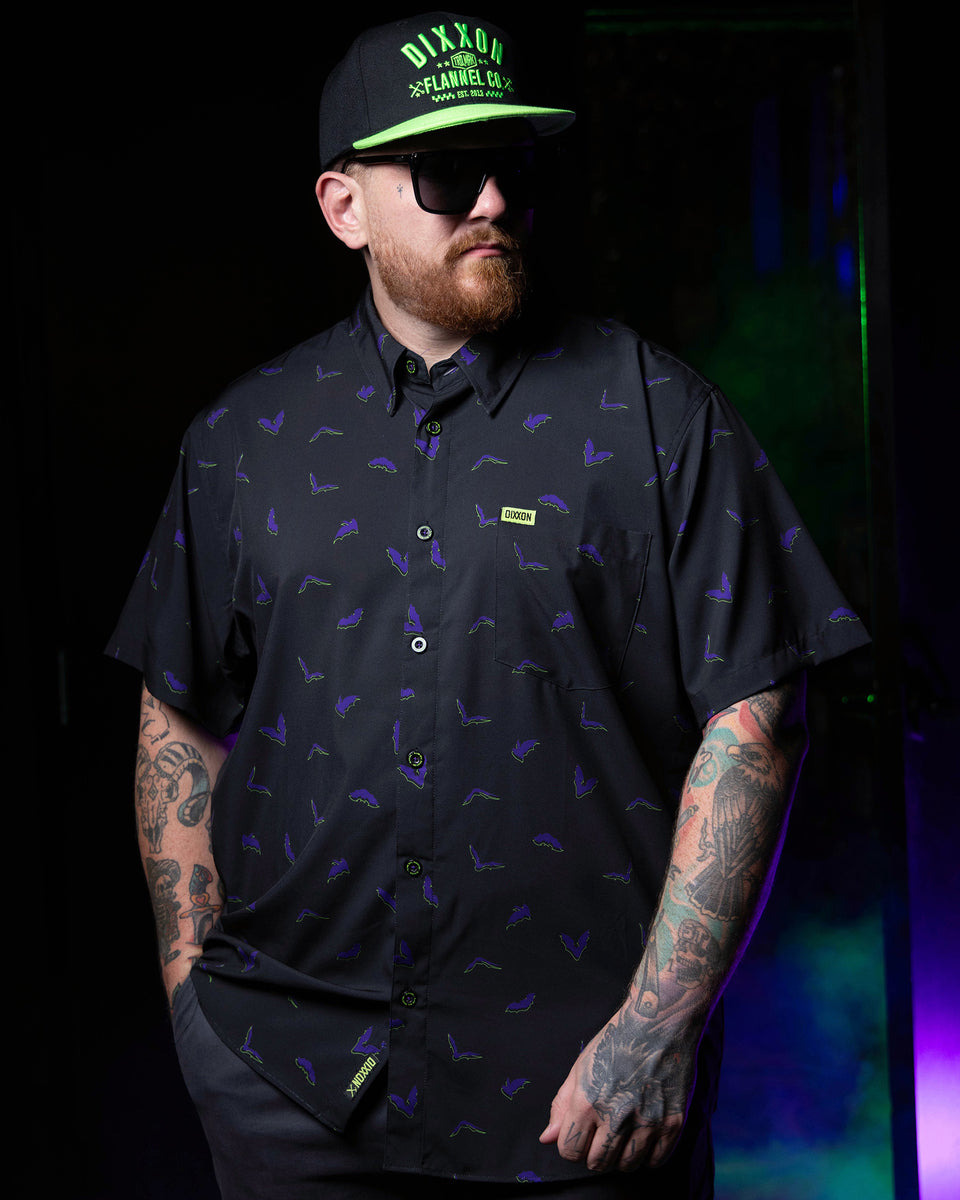 RELEASE THE BATS PARTY SHIRT SHORT SLEEVE BUTTON UP - MENS – Dixxon Canada