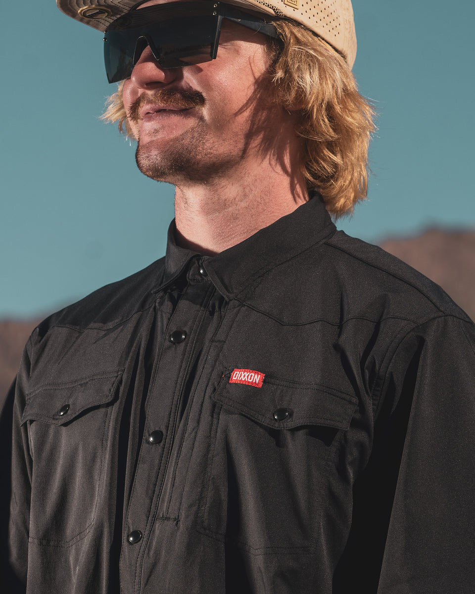 OUTDOORSMAN PERFORMANCE LONG SLEEVE BUTTON UP - BLACK – Dixxon Canada