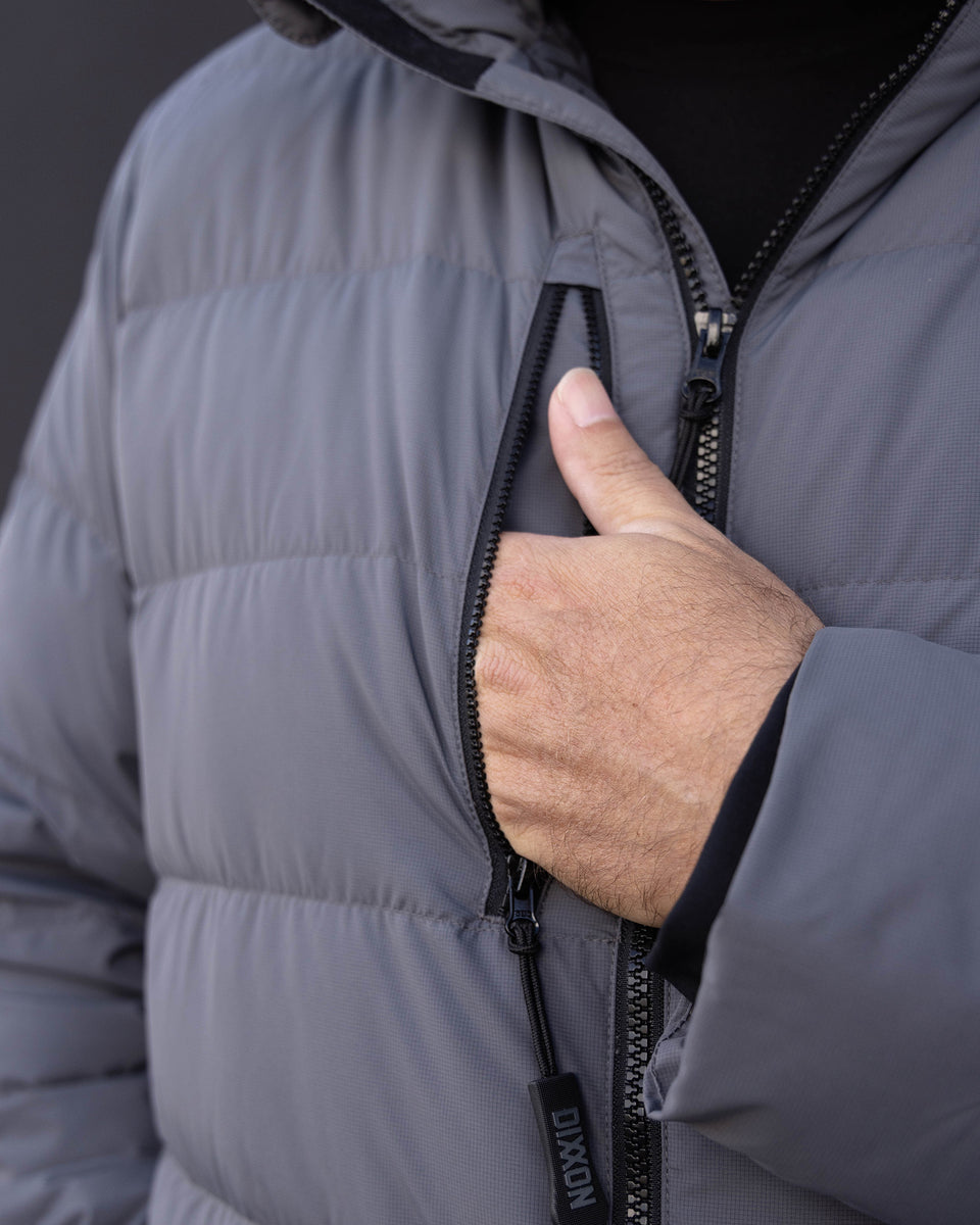 THE RIDGE DOWN JACKET GREY - MENS – Dixxon Canada