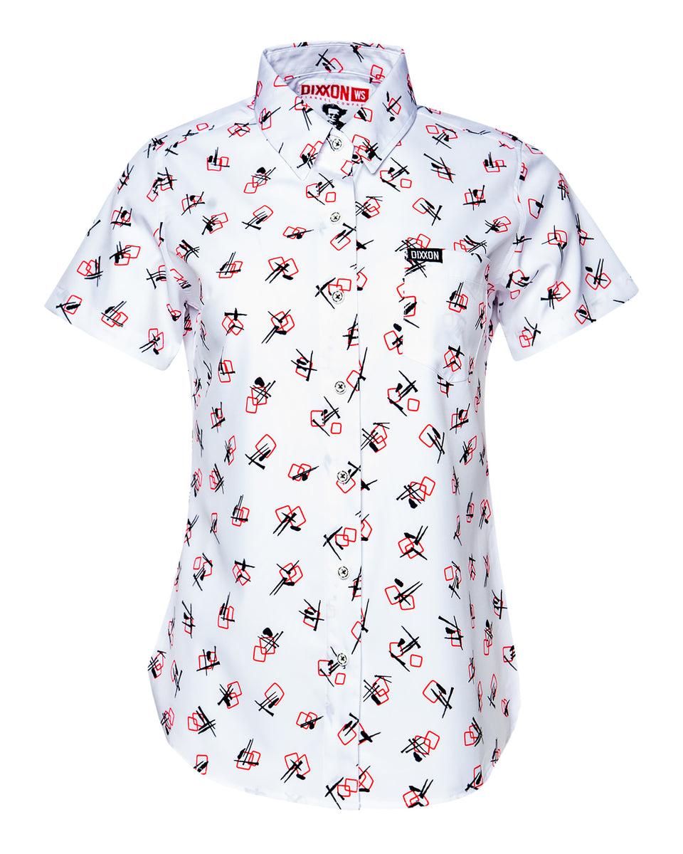 THE LARRY PARTY SHIRT SHORT SLEEVE BUTTON UP - WOMENS – Dixxon Canada