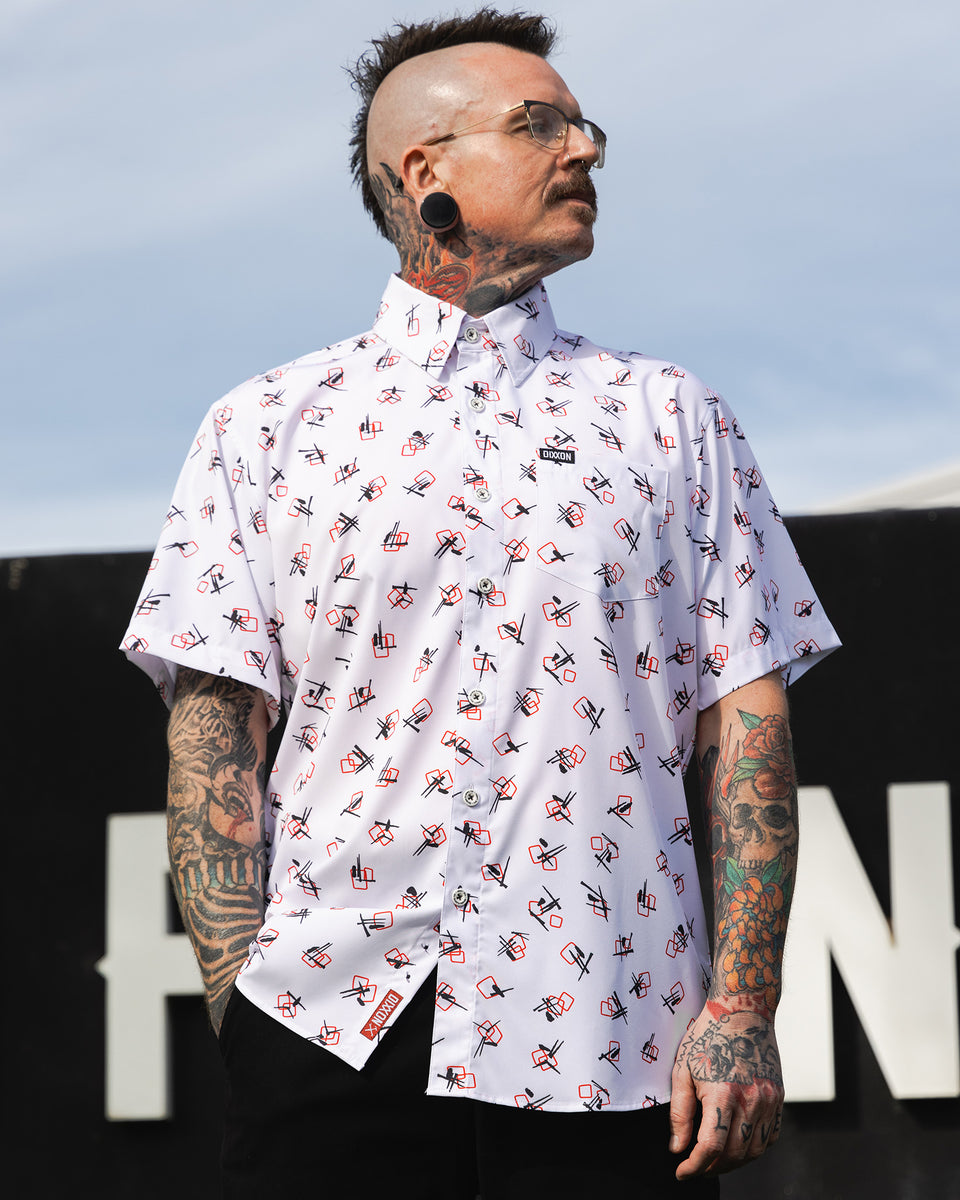 THE LARRY PARTY SHIRT SHORT SLEEVE BUTTON UP - MENS – Dixxon Canada