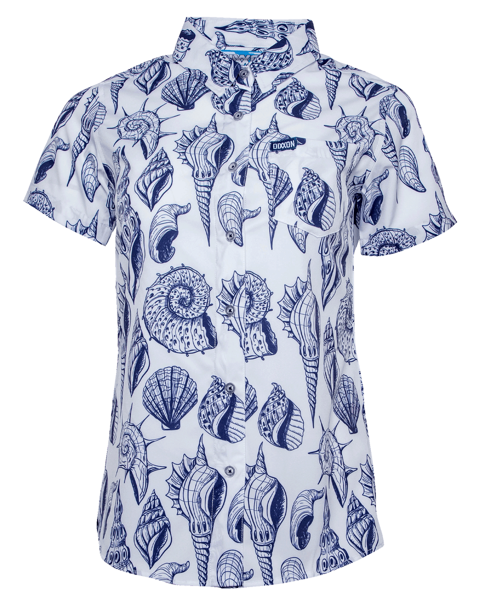 SHELL SHOCK SHORT SLEEVE BUTTON UP - WOMENS – Dixxon Canada